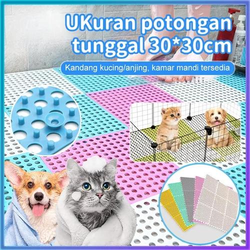 Jual ALAS KANDANG HEWAN 30X30[MOTIF POLKADOT] - ALAS KANDANG KUCING ...