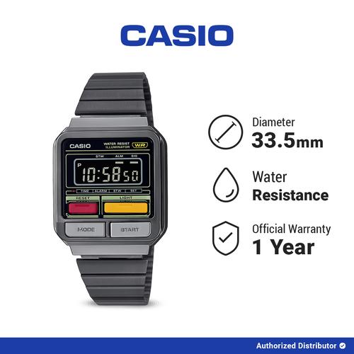 Promo Casio A120WEGG-1BDF Jam Tangan Unisex Original Cicil 0% 3x ...