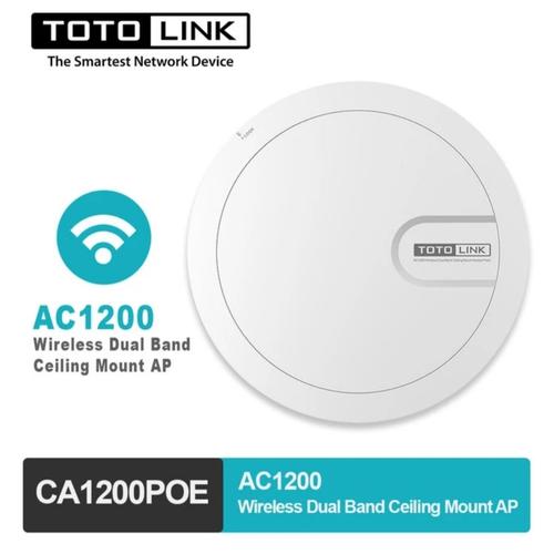Jual TOTOLINK CA1200 POE AC1200 Wireless Dual Band Ceiling Mount AP ...