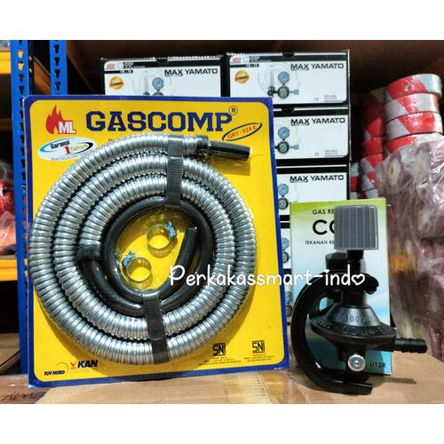 Jual paket selang gas lpg destec com regulator tekanan rendah 201s ...