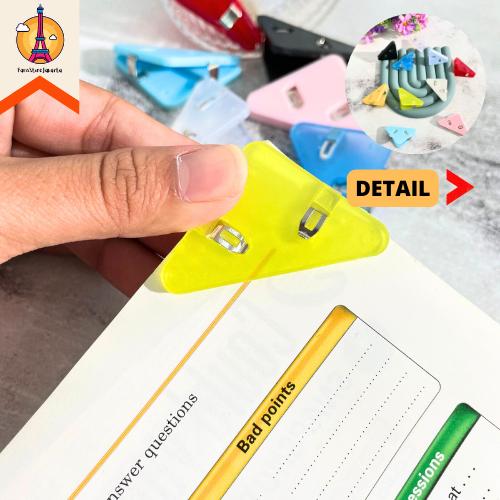 Jual Paper Clip Triangle Sudut Dokumen Penjepit Kertas Segitiga Warna ...