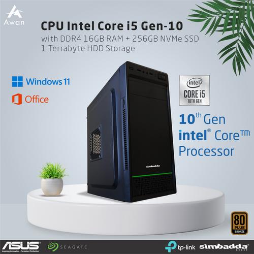 Jual CPU PC Komputer Intel Core i5-10400 Gen-10 RAM 16GB SSD Rakitan ...
