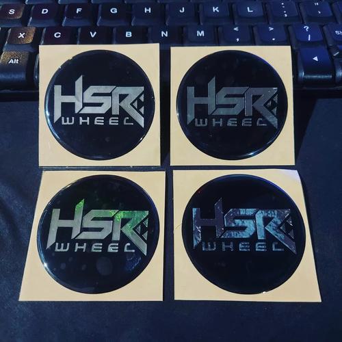 Promo Cutting Sticker Timbul HSR WHEELS untuk Dop Tutup Velg Racing ...