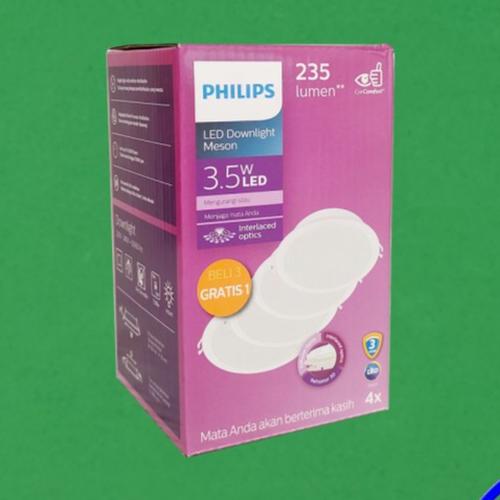 Jual Philips Downlight LED Meson Pack G5 3.5W 5W 9W 13W Watt 6500K ...