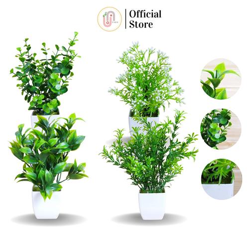Jual Tanaman Hias Pot Bunga Plastik Artificial Dekorasi Ruangan Ornamen ...