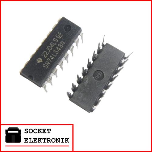 Jual IC 74LS48 BCD to 7-segment Decoder Driver - Kota Bandung - socket ...