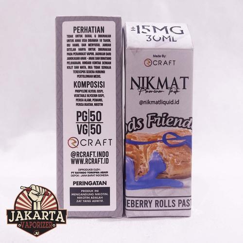 Jual PODS FRIENDLY NIKMAT V2 BLUEBERRY ROLLS PASTRY 30ML BY RCRAFT ...