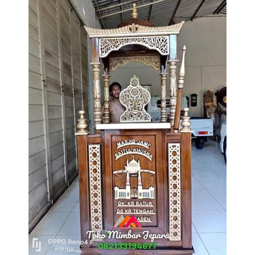 Jual Mimbar masjid minimalis ukir mimbar masjid terbaru - Kab. Jepara ...