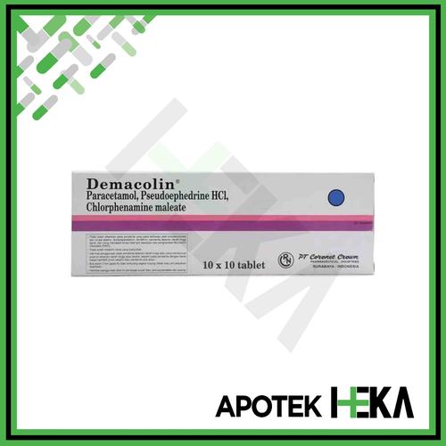 Jual Demacolin Strip isi 10 Tablet - Obat Flu Demam Sakit Kepala - Kota ...