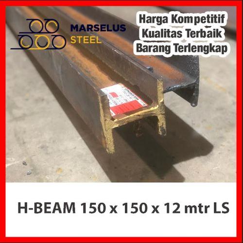 Jual H-Beam 150 x 150 x 12 M / Besi H Beam 150 Lautan Steel SNI ...