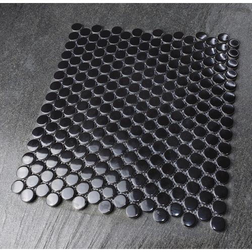 Jual Mosaic Interior Dinding Hitam Bulat - Mosaic SinGres Type Penny ...