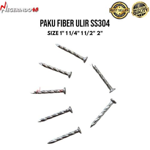 Jual Paku fiber kapal ss304 1, 1 , 1 , 2 / paku ulir stainless ss 304 ...