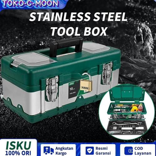 Jual ISKU Tool Box Ukuran Besar 20 Inch box Kotak Perkakas 15-20'' Toolbox - 18 inch - Jakarta ...