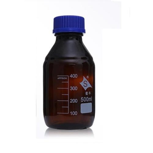 Jual BOTTLE LABORATORY 500 ML AMBER COKLAT LABORATORY BOTTLE BOTOL ...