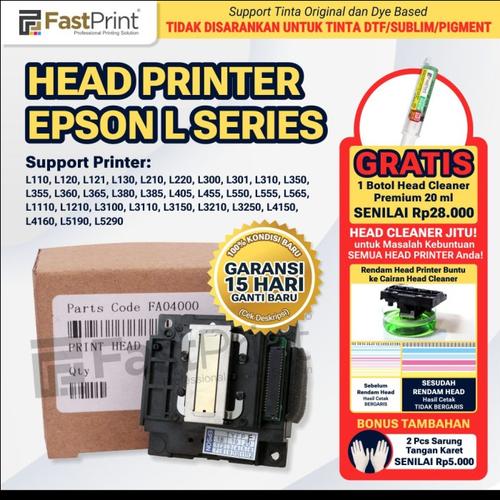 Jual Print Head Epson L1110, L3110 L3150, L4150, L4160, L5190 Original ...
