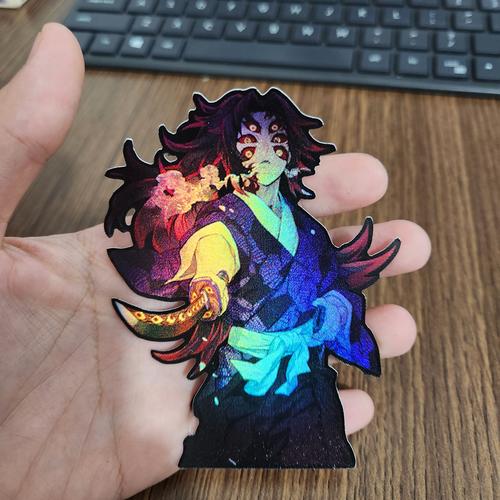 Jual Sticker Hologram Anime Besar - PSH1914 - Demon Slayer - Kokushibo ...