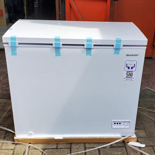Jual SHARP FRV 300 CHEST FREEZER BOX FRV300 LEMARI PEMBEKU 300 LITER ...