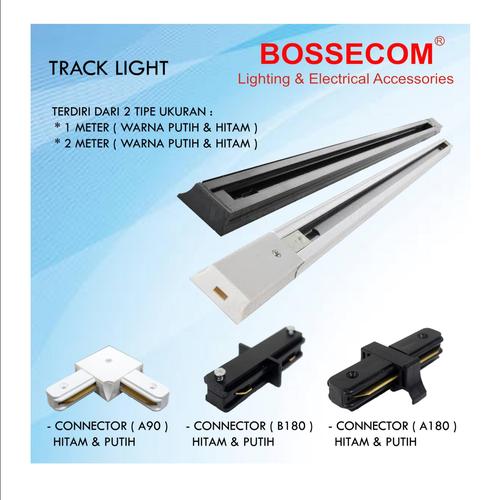 Jual REL TRACK 1M & 2M LAMPU SOROT RAIL TRACKLIGHT SPOTLIGHT - 2 METER ...