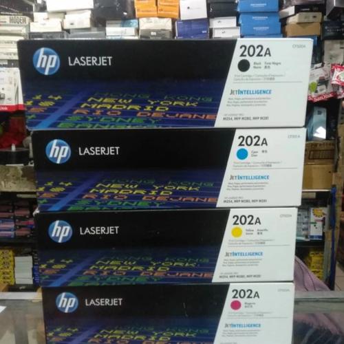 Jual Paketan Toner HP Laserjet 202A Black & Color Original All in one ...