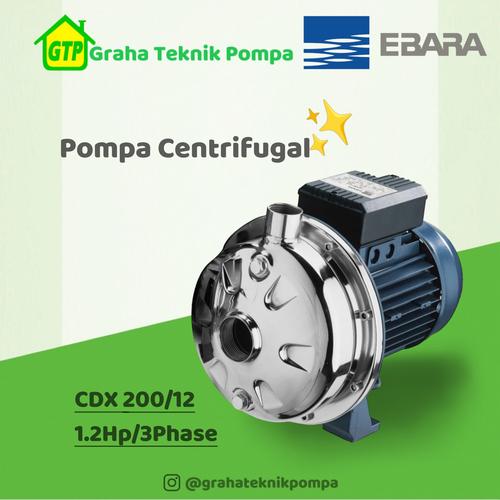 Jual Ebara Pompa Air Centrifugal CDX 200/12 pompa Stainless Steel - Kota Surabaya - GRAHA TEKNIK ...