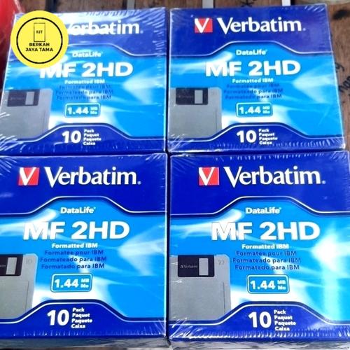 Jual disket verbatim 2hd data life plus formate ibm 144mb asli ...