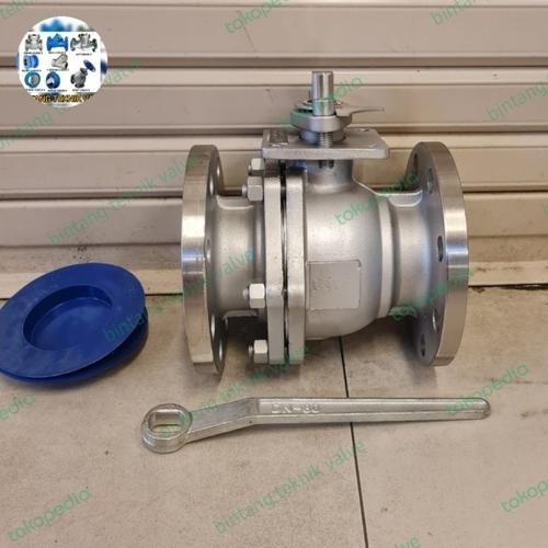 Jual ball valve 5" inch JDen DN125 JIS 10K stainless SS304 FLANGE ...