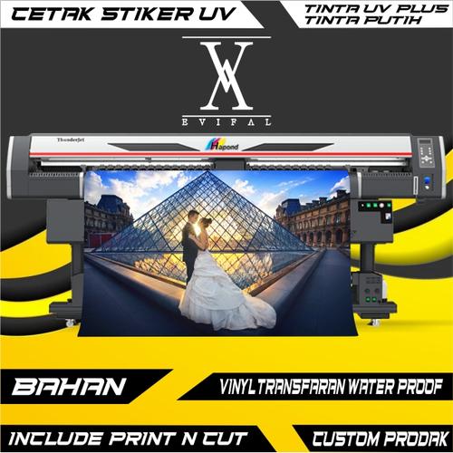 Jual Cetak Stiker Vinyl / Transparan Tinta UV dan Tinta Putih - cut ...