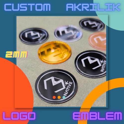 Jual Custom Pembuatan Emblem Logo Akrilik Engraving & Cutting ...