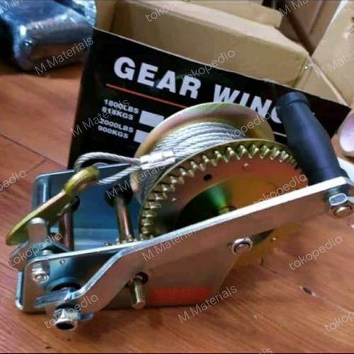 Jual HandWinch Alat derek manual 2000 lbs/ 1 ton+Sling 10 Meter ...