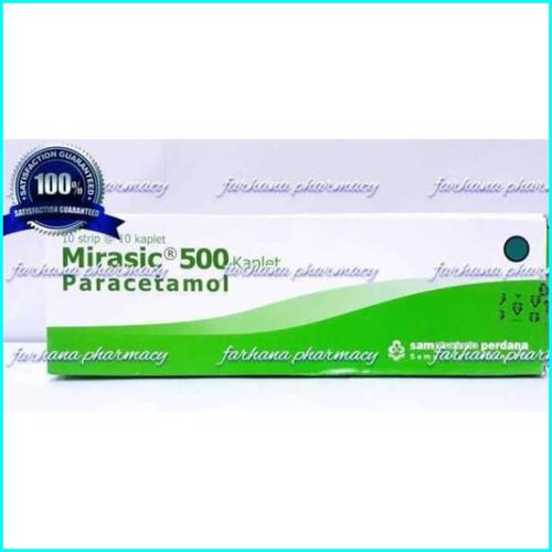 Jual Mirasic 500 Paracetamol Paten Untuk Demam Dan Nyeri - Jakarta ...