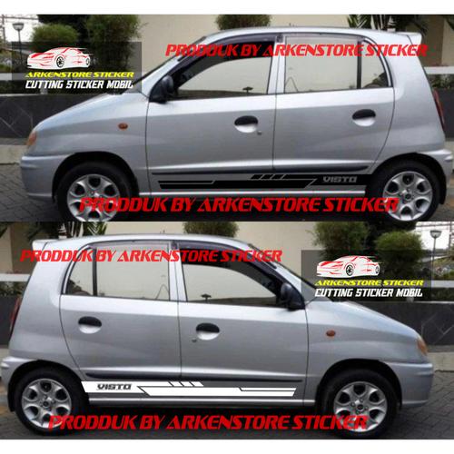 Jual Sticker stiker mobil visto cutting sticker mobil kia visto - hitam ...