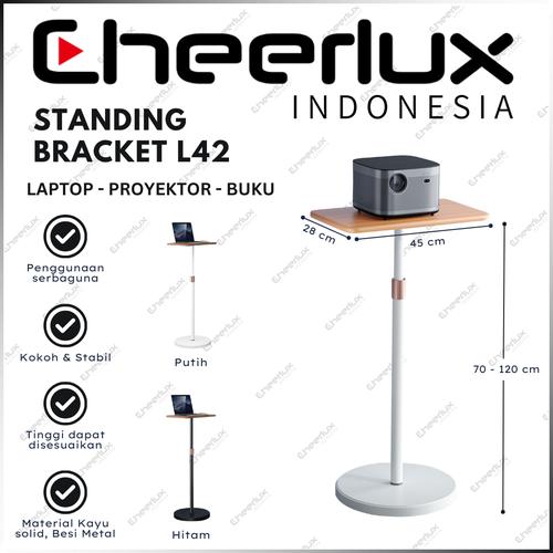 Jual STAND PROJECTOR KAYU 70-120CM | MEJA PROYEKTOR STANDING PORTABLE ...