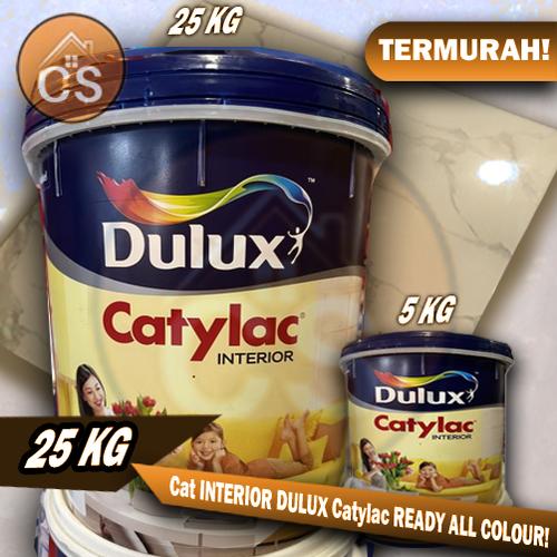 Jual CAT TEMBOK INTERIOR Dulux CATYLAC 25kg PAIL BISA CUSTOM WARNA ...
