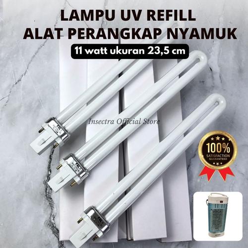 Jual Lampu UV Perangkap Nyamuk 11 watt PL FSL refill KRISBOW INSECT ...
