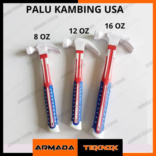 Jual Palu Kambing 8 12 16 oz Gagang Fiber USA Yustar - 12 oz - Kota ...