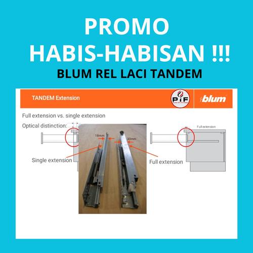 Jual Blum Rel Laci Tandem Full Extention - 30 cm - Kota Bogor - Toko ...