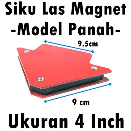 Jual Siku Las Magnet Model Panah Magnetic Welding Holder Ukuran 4 Inch ...
