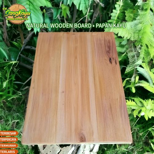 Jual Papan kayu 40x50x1,5 Wooden Scrap Board display alas kayu nampan ...