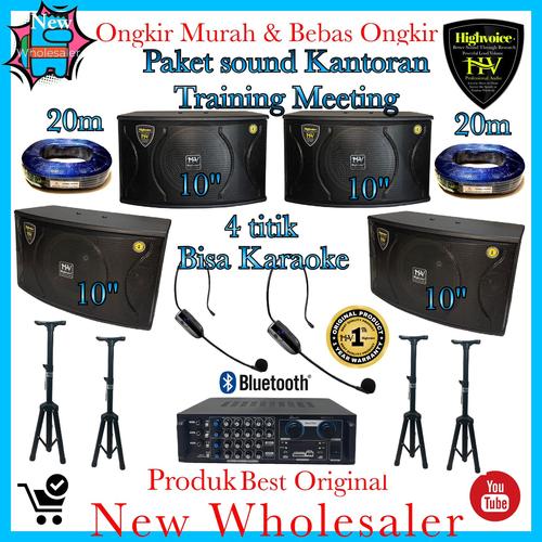 Jual Paket Sound System Training Kantoran 4 titik 10 inch Highvoice Voyager - Jakarta Barat ...