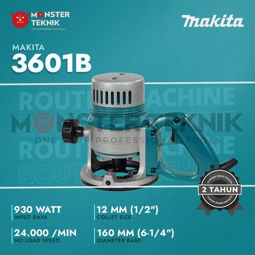 Jual Mesin Profil 12mm kayu Makita 3601 B Router Trimmer Heavy Duty ...