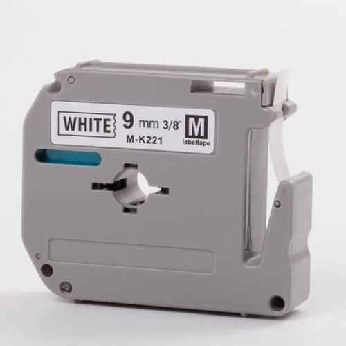 Jual Brother Compatible Label MK-221 Tape 9mm Black on White MK221 ...