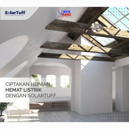 Jual Solar tuff Solartaf 1,2mm Plat Datar Kanopi Policarbonat Bening ...