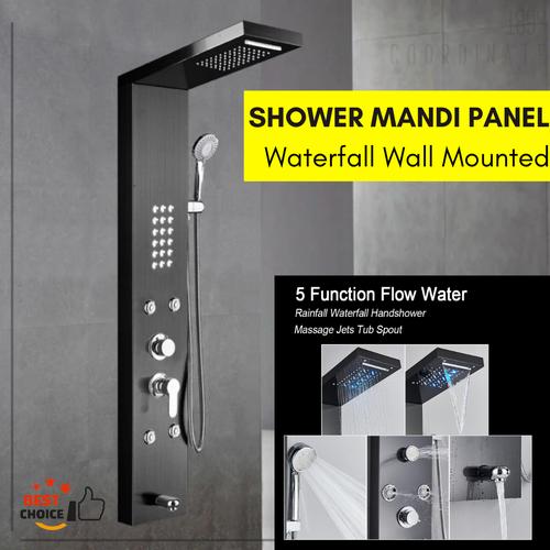 Jual SHOWER MANDI PANEL SET HITAM MINIMALIS MODERN DIGITAL DISPLAY ...