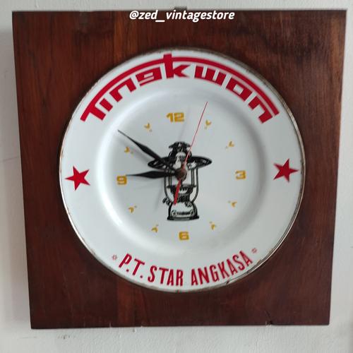 Jual Unique Clock Jam Dinding Jadul Tinekwon Star Angkasa Lawas Vintage ...