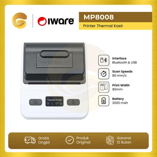 Promo IWARE Printer Kasir Bluetooth Mobile Thermal MP 8008 MP-80M ...