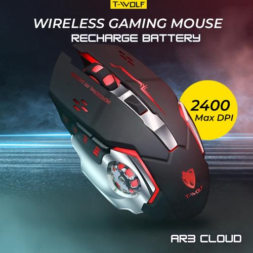 Jual Mouse Wireless Gaming Charging rgb Gaming Mouse LED Light 2400 DPI ...