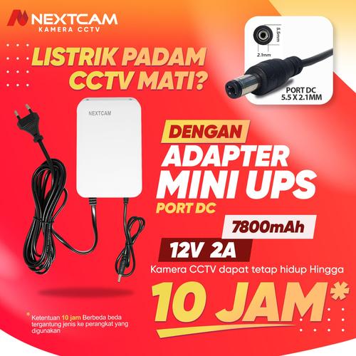 Promo Smart Portable Mini UPS 12V2A Adaptor UPS 12Volt CCTV Camera ...
