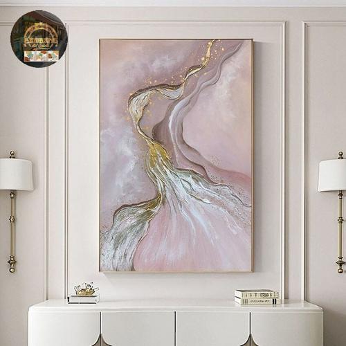 Promo lukisan minimalis modern cat timbul 80x120cm - 80x120+frame - Kab ...