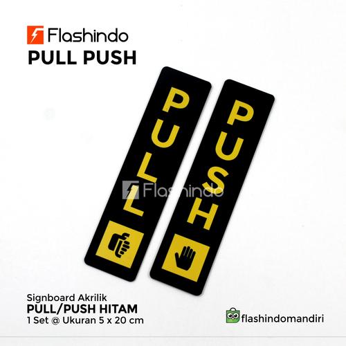 Jual 1 Set Dorong Tarik | Pull Push Sign boad Papan Akrilik | Acrylic ...
