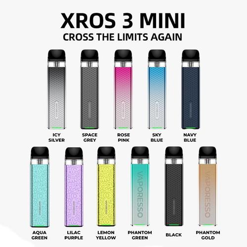Jual Vaporesso XROS 3 Mini 1000mAh Pod Kit 100% Authentic / Xros 3 MINI ...